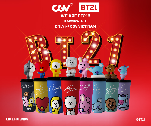 CGV GIỚI THIỆU BST BT21 PHIÊN BẢN GIỚI HẠN